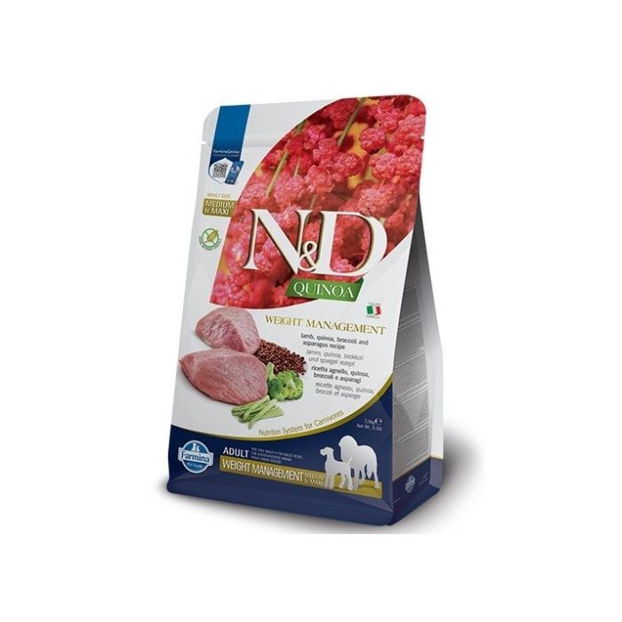 N&D Quinoa: Hrana za kotrolu težine Med/Max Adult Weight Management, Jagnjetina & Kinoa