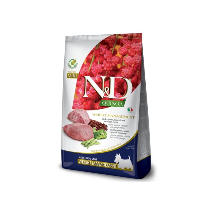 N&D Quinoa: Hrana za kotrolu težine Mini Weight Management, Jagnjetina & Kinoa
