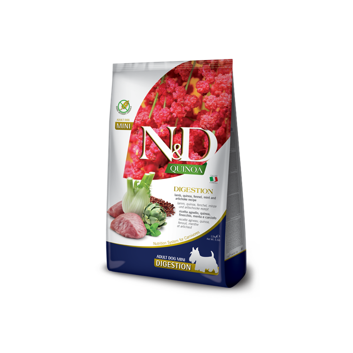 N&D Quinoa: Hrana za pse za podršku varenju Mini Adult Digestion, Jagnjetina & Kinoa