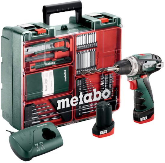 Akumulatorska bušilica/odvrtač POWERMAXX BS BASIC + set pribora u koferu (600080880)