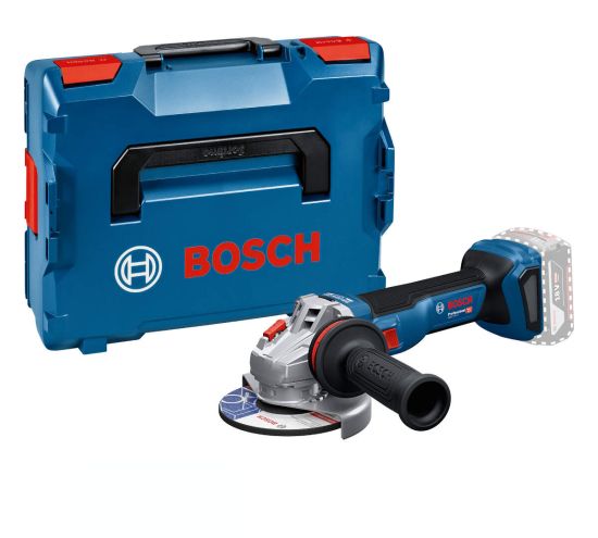 Akumulatorska ugaona brusilica Bosch GWS 18V-11 Solo; 125 mm; bez baterije i punjača u L-Boxx koferu (06019N4102)