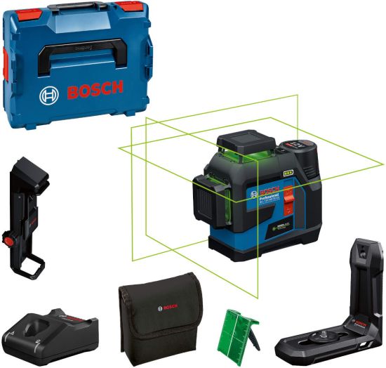 Bosch GLL 12V-100-33 CG linijski laser 100m sa nosačem; akumulator 12V 2,0Ah + punjač + L-BOXX 136 (0601065401)