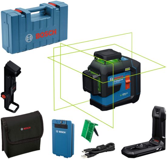 Bosch GLL 80-33 G linijski laser 3x360° 80m domet sa baterijom 3,7V 3,0h (0601065501)
