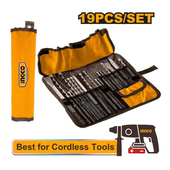 Set udarnih burgija i dleta SDS-Plus 19-delni INGCO AKD91901