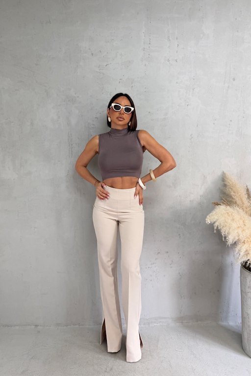 LYA IVORY USKE ZVONASTE PANTALONE