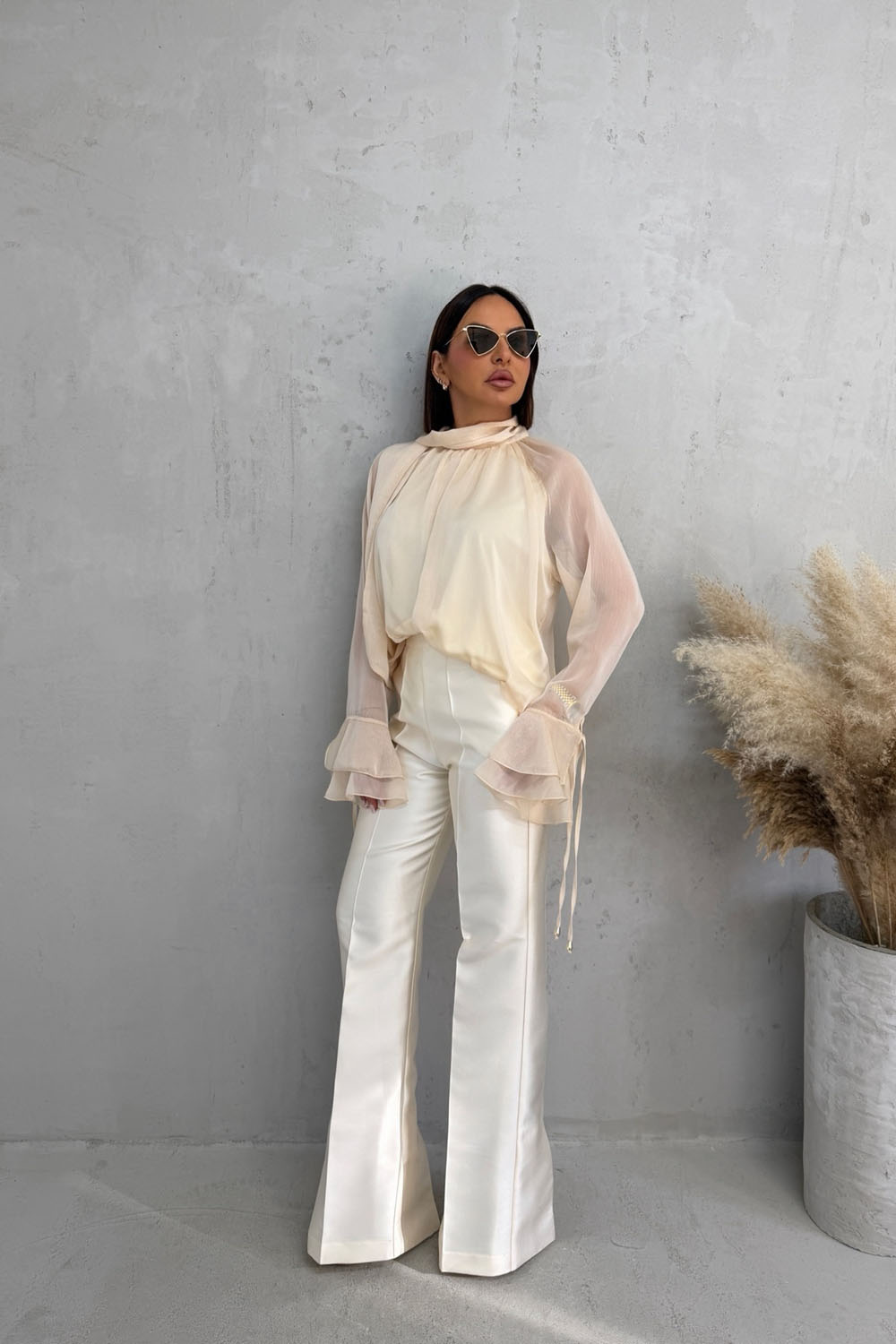 FLEUR IVORY ELEGANTNE PANTALONE