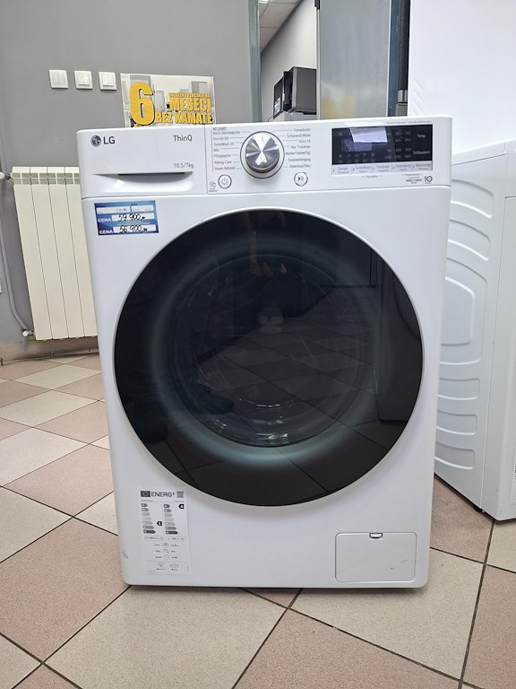 MAŠINA ZA PRANJE I SUŠENJE LG V7WD107H2E , 10.5+7 KG.