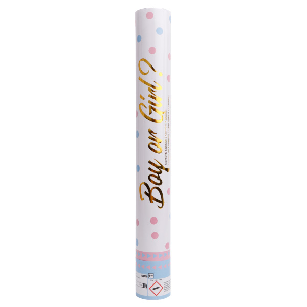 Boy or Girl roze konfete za otkrivanja pola 40cm