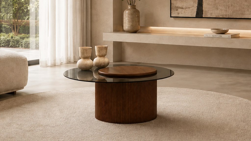 Klub sto 023 Walnut