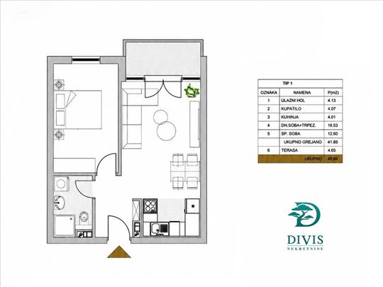 Prodaja, Sunnyville, Višnjička banja 46m²