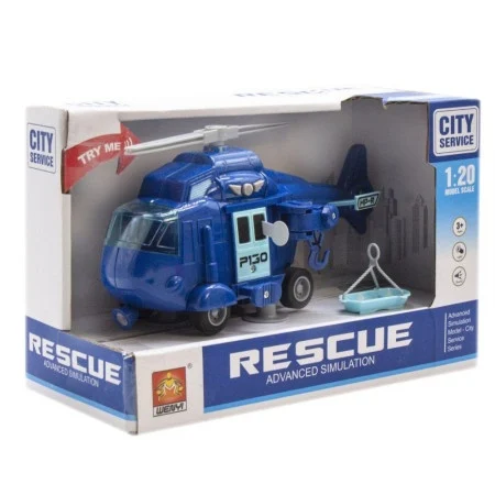 Wenyi spasilački helikopter tamno plavi ( 68234 )