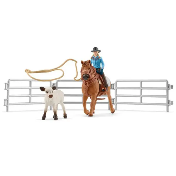 SCHLEICH Figura Rodeo devojka sa lasom