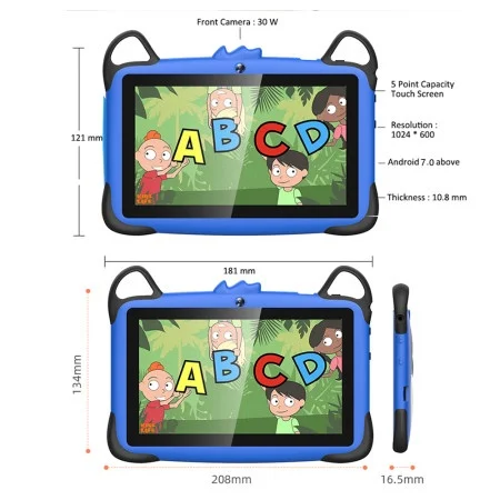 Tablet za decu k717 7 inca crni / futrola zelena ( R2270 )