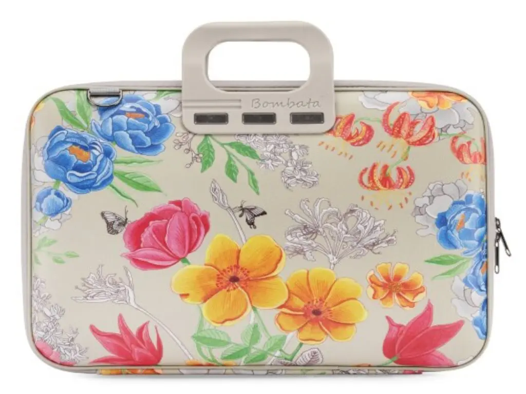 BOMBATA torba za laptop Peonia 15,6"/16" - Limited Edition Grey/Silver
