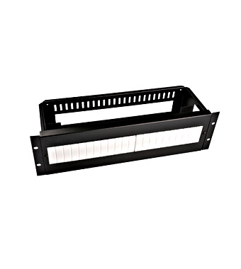 19'' Panel sa DIN šinom,3HU,za 21 TE modula,crni
RAL9005 (crna)