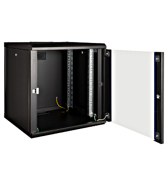 19"Nazidni orman 12HU/646x600x450 (VxŠxD),100kg,IP20,crni
RAL9005 (crna), staklena vrata, IP20