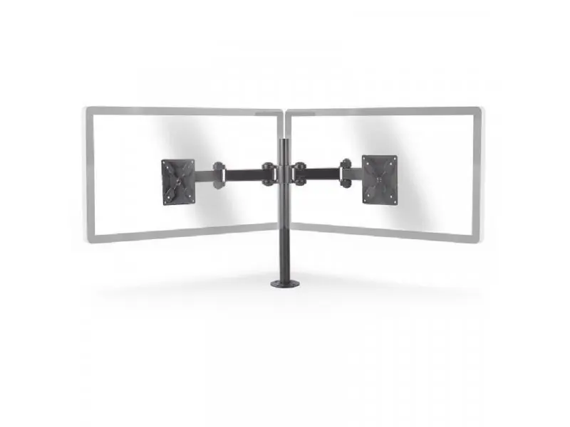 NEDIS Držač za dva monitora 14"-24'' crni