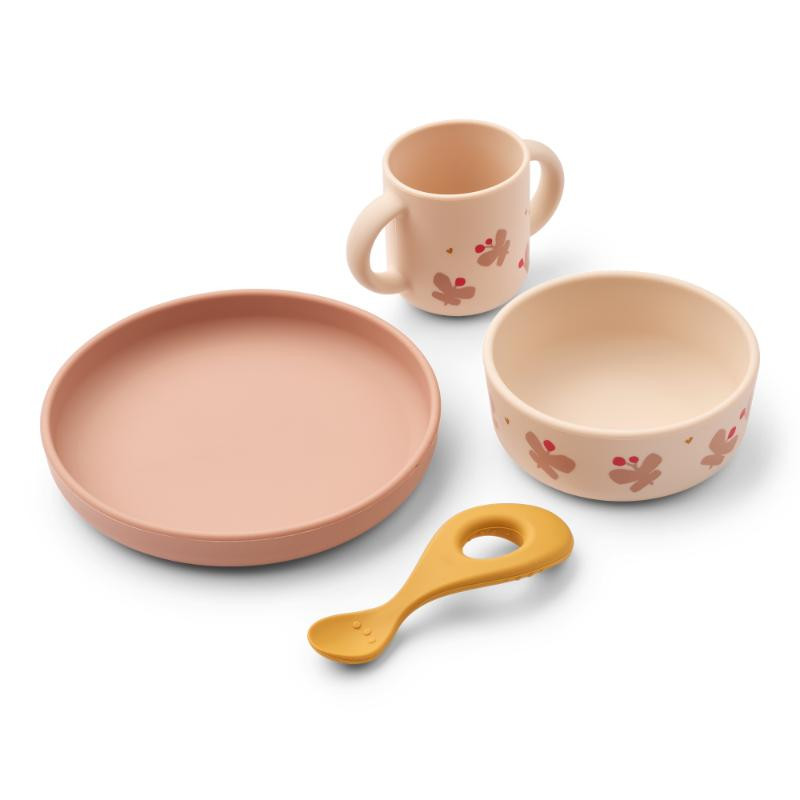Liewood silik set za hr 4 pcs Vivi, Butterfl Appl