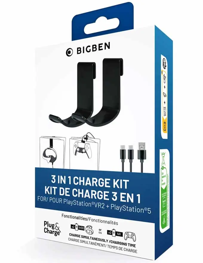 BIGBEN INTERACTIVE Set za brzo punjenje za PSVR2, 3 komada