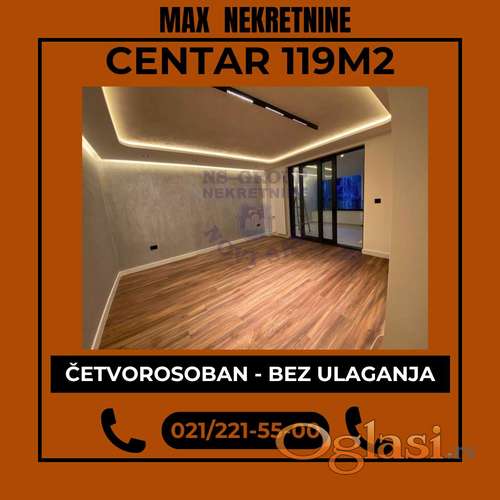 Stan na najatraktivnijoj lokaciji u Novom Sadu --- 119m2 --- CENTAR