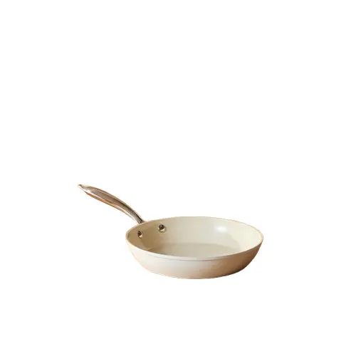 Karaca Nelepljivi indukcioni tiganj sa nerđajućom drškom Swiss Crystal Almond, 22 cm, Krem