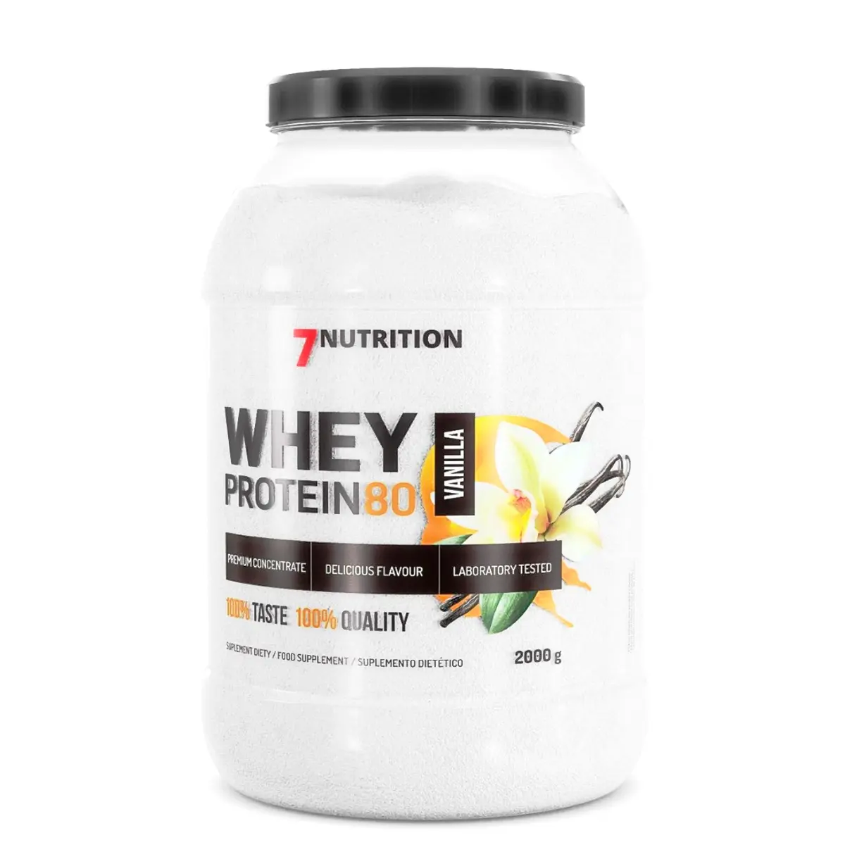 7 nutrition Whey Protein 80%, Vanila, 2kg