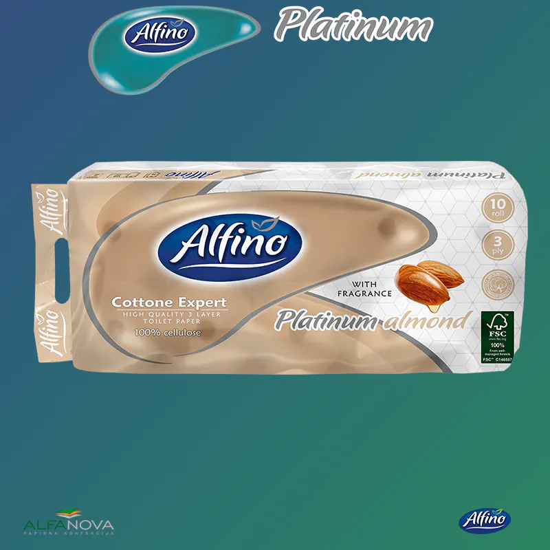 Toalet papir 10-1 Platinum Badem
