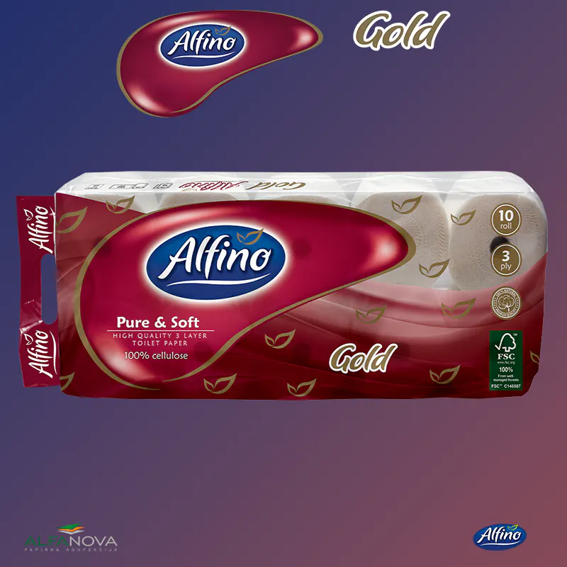 Toalet papir 10/1 Gold