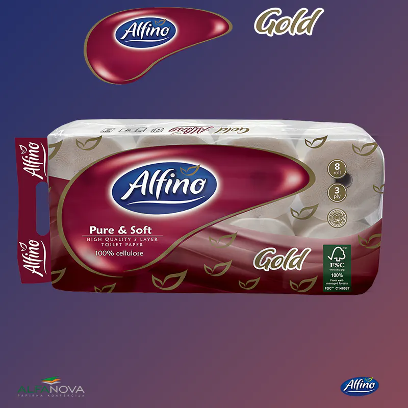 Toalet papir 8/1 Gold