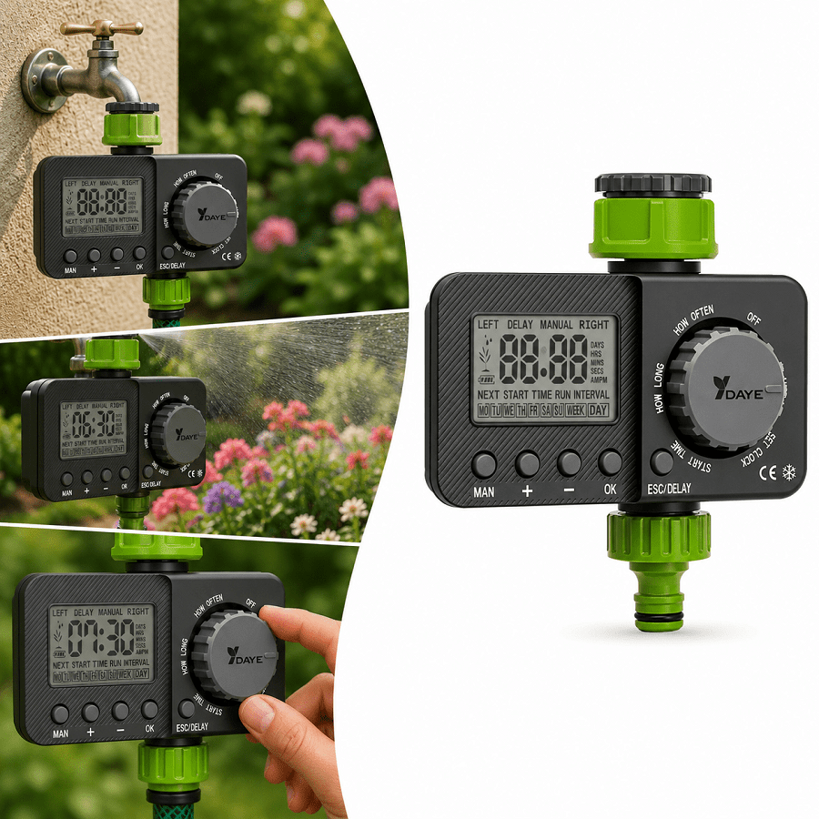 Automatski digitalni tajmer sa 6 ciklusa - Dolomite Aqua Green