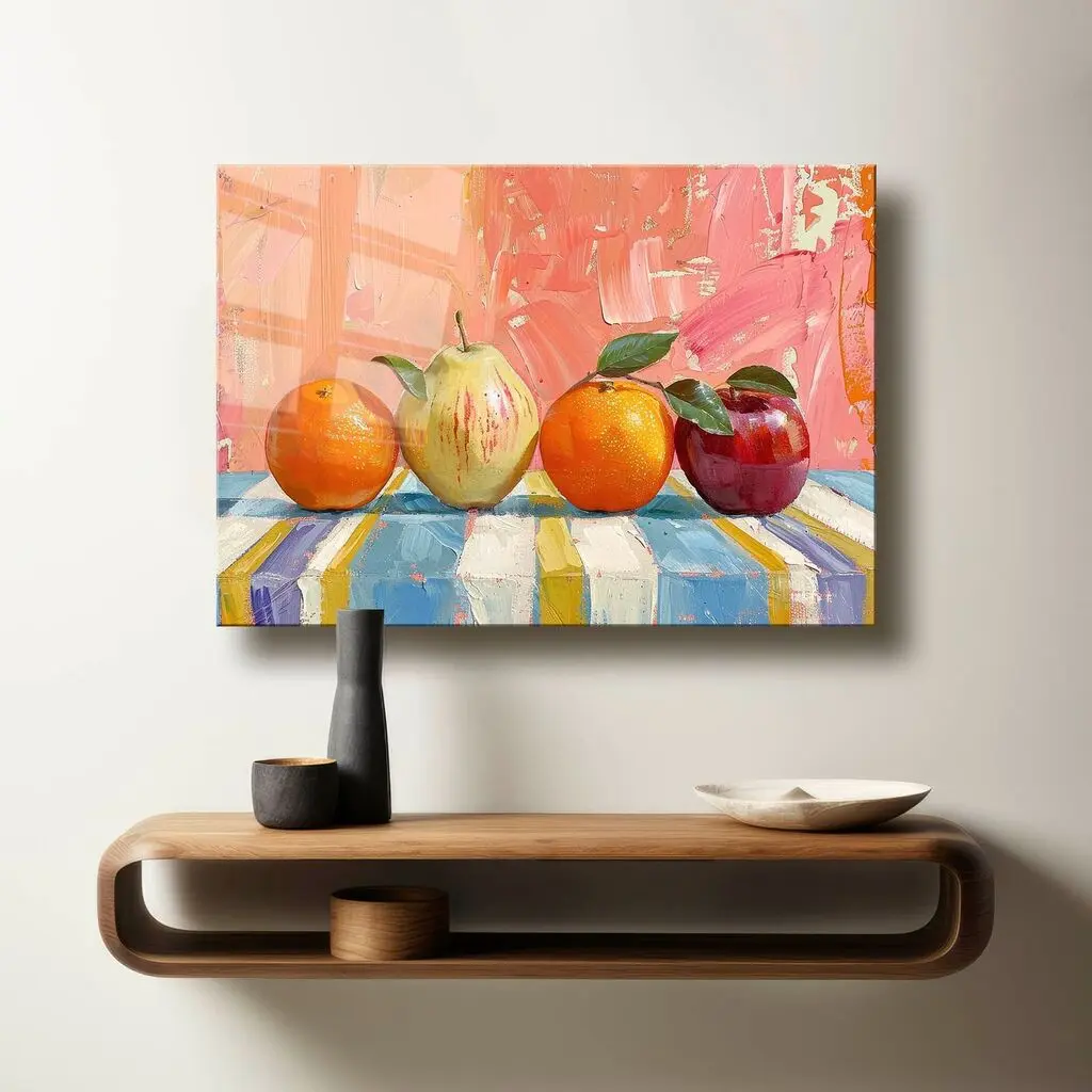 Wallity Dekorativna slika na kaljenom staklu, 40x60cm, Šarena