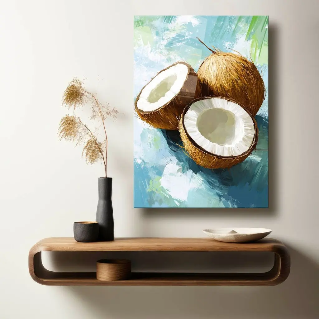 Wallity Dekorativna slika na kaljenom staklu, 70x100cm, Šarena