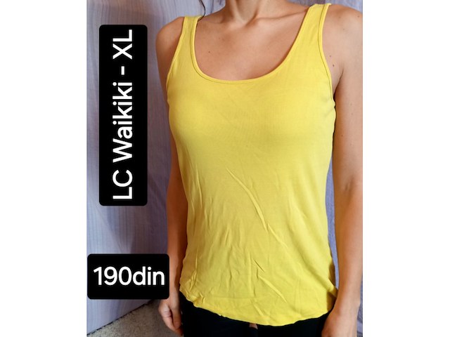 LC Waikiki ženska majica na bretele žuta XL/42