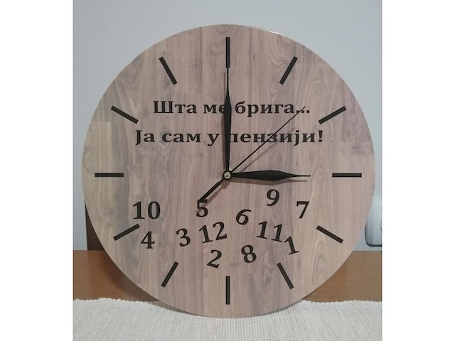Penzija zidni sat