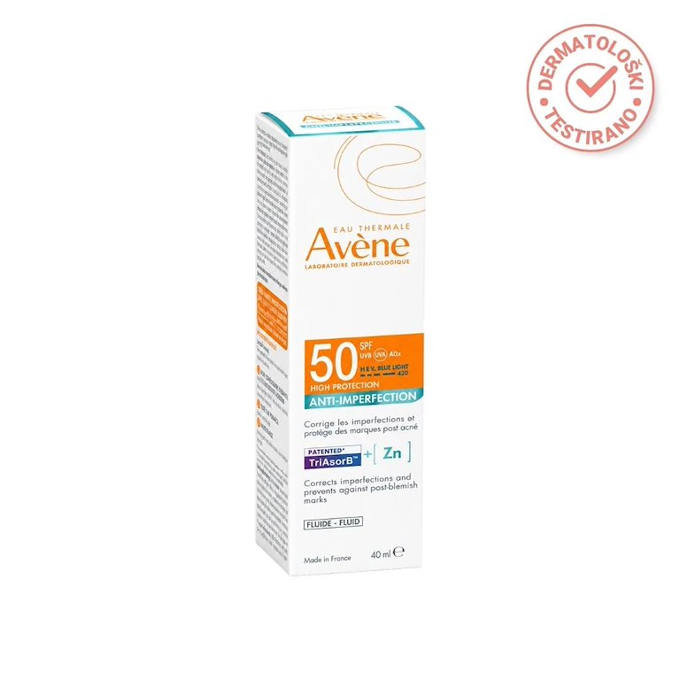 Avène SUN Fluid za Lice Protiv Nepravilnosti SPF50 40 mL