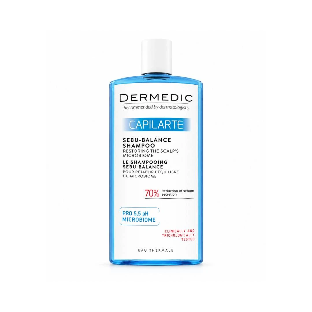 DERMEDIC CAPILARTE Sebu-Balance pH 5,5 Šampon za Regulaciju Sebuma 300 mL