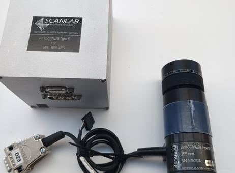 SCANLAB varioSCAN de 20i Тип 17 Комплетан Скуп – 355 nm UV ласерски динамички фокусни систем укључујући контролерску кутију