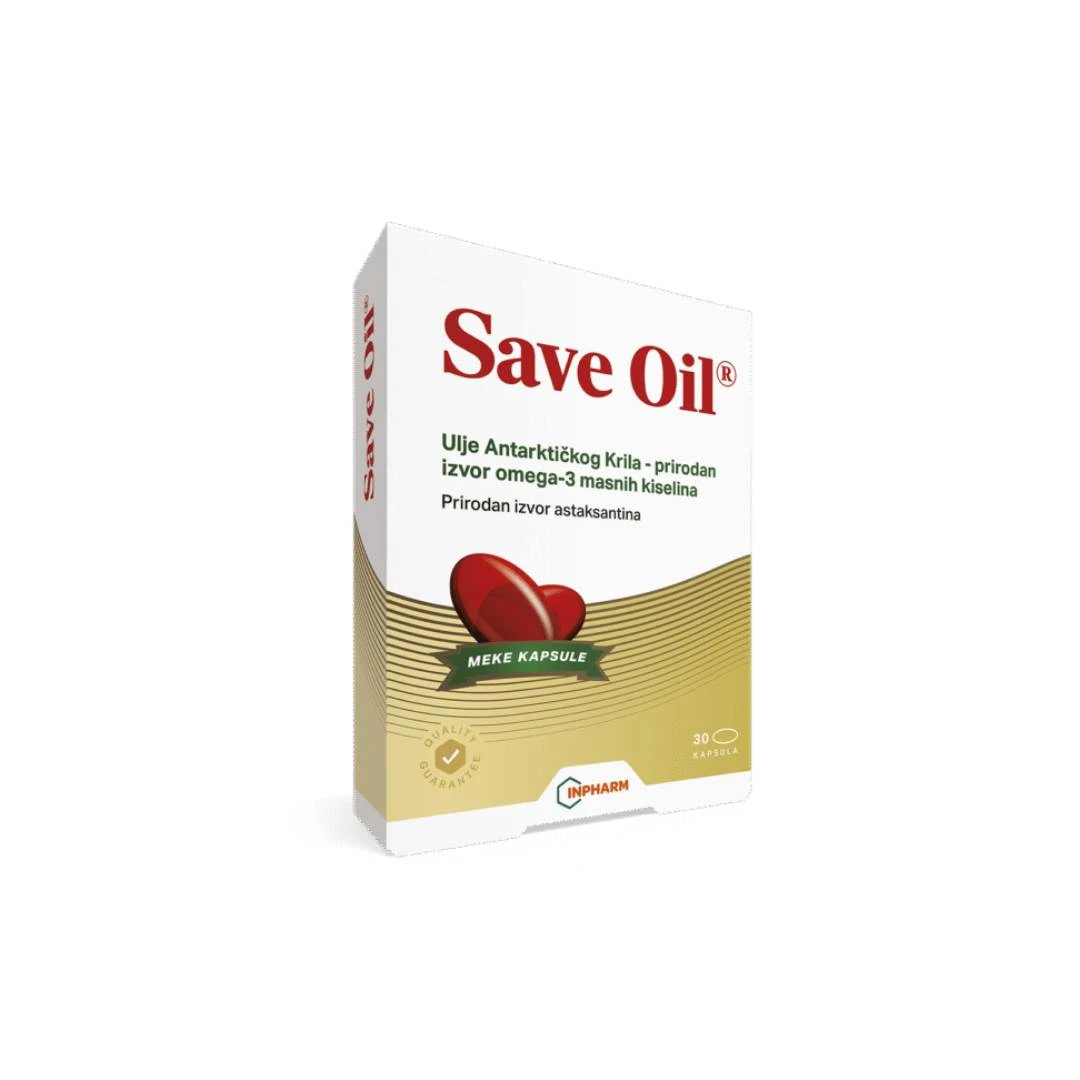 INPHARM Save Oil Boost za Holesterol i Zdravlje Srca 30 Kapsula