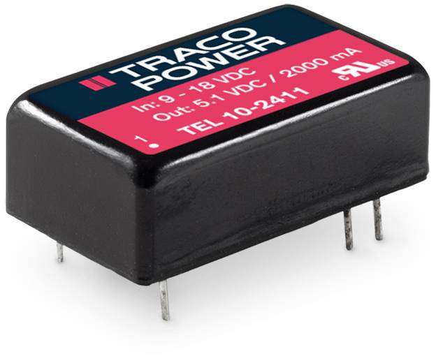 TracoPower TEL 10-4813 DC/DC napajanje – ispravljac za stampanu plocu 666 mA 10 W Broj izlaza: 1 x.