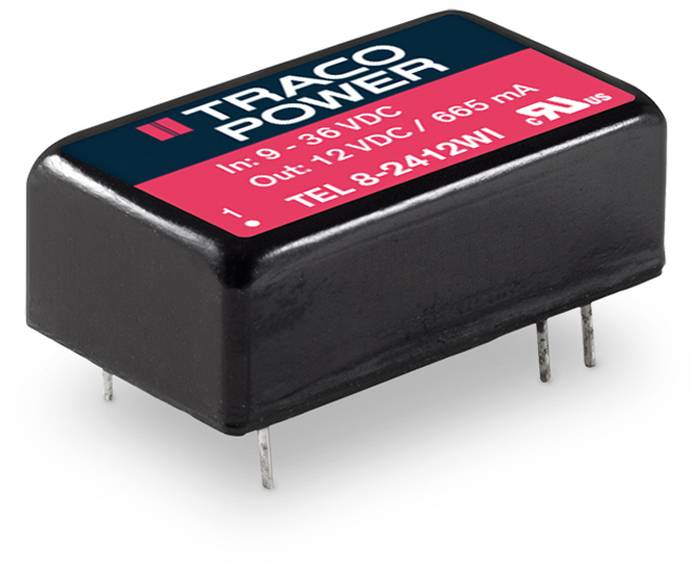 TracoPower TEL 8-2411WI DC/DC napajanje – ispravljac za stampanu plocu 24 V/DC 1.6 A 8 W Broj izlaza: 1 x.