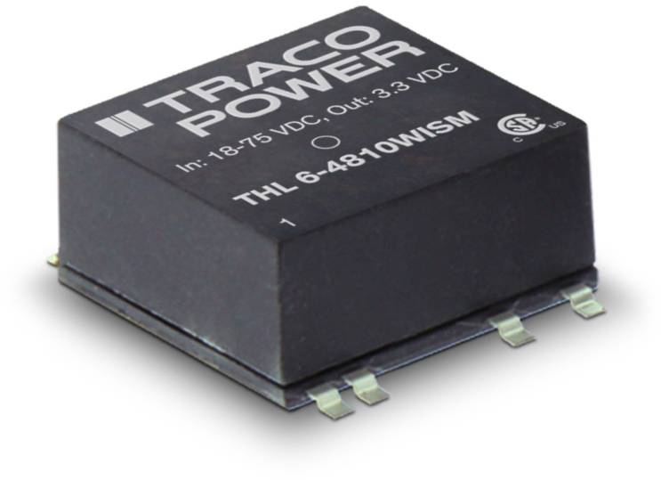 TracoPower THL 6-2412WISM DC/DC napajanje – ispravljac smd 24 V/DC 12 V/DC 500 mA 6 W Broj izlaza: 1 x.