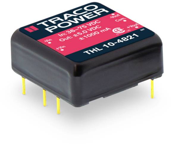 TracoPower THL 10-1213 DC/DC napajanje – ispravljac za stampanu plocu 12 V/DC 15 V/DC 670 mA 10 W Broj izlaza: 1 x.