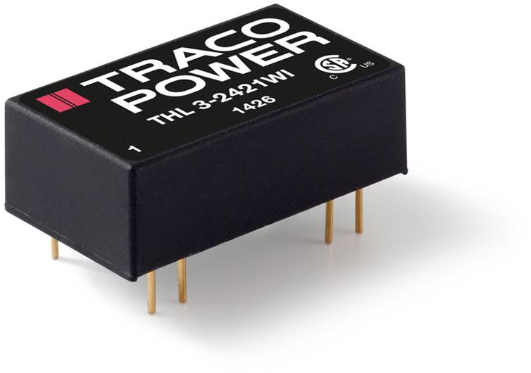 TracoPower THL 3-2423WI DC/DC napajanje – ispravljac za stampanu plocu 24 V/DC 15 V/DC, -15 V/DC 100 mA 3 W Broj izlaza: 2 x.