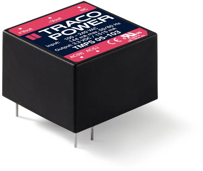 TracoPower TMPS 05-105 AC/DC napajanje za stampanu plocu 5 V/DC 1 A 5 W