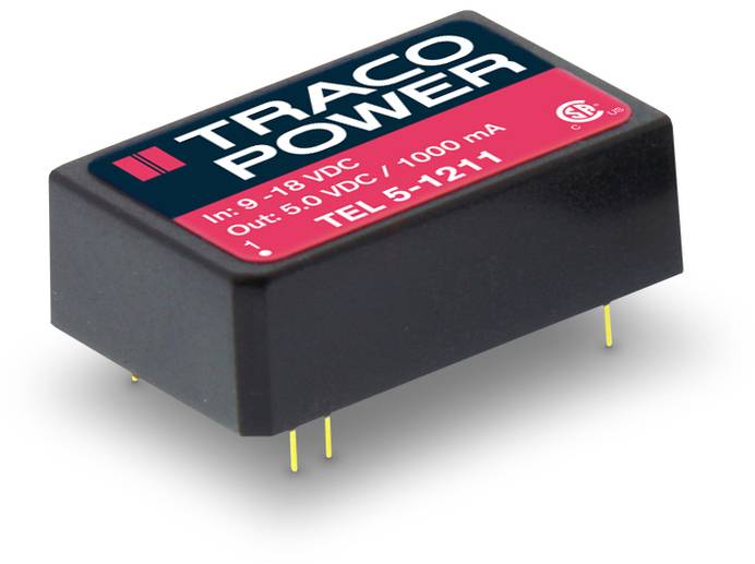 TracoPower TEL 5-2411 DC/DC napajanje – ispravljac za stampanu plocu 24 V/DC 5 V/DC 1 A 6 W Broj izlaza: 1 x.