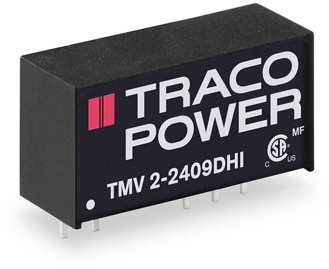 TracoPower TMV 2-24159HI DC/DC napajanje – ispravljač za štampanu ploču 24 V/DC +15 V/DC, -9 V/DC 33 mA 2 W Broj izlaza: 1 x.