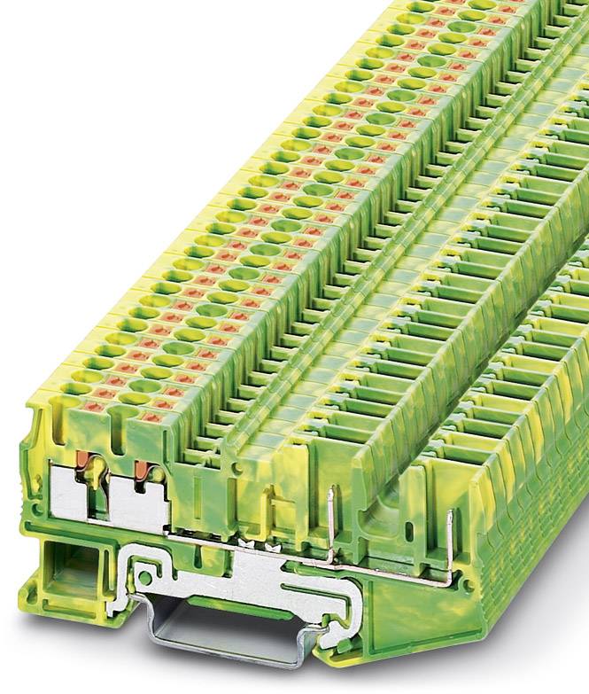 Phoenix Contact 3209688 trostepeni zastitni provodnicki terminal 5,2 mm brzi prikljucak zeleni, zuti 50 kom.