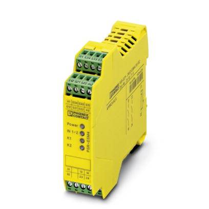 sigurnosni relej PSR-SPP- 24UC/ESM4/2X1/1X2 Phoenix Contact Radni napon (broj): 24 V/DC, 24 V/AC 2 kontakta (s k V k D) 22,5 k 112 k 114,5 mm sa signalnom strujom 1 kom.