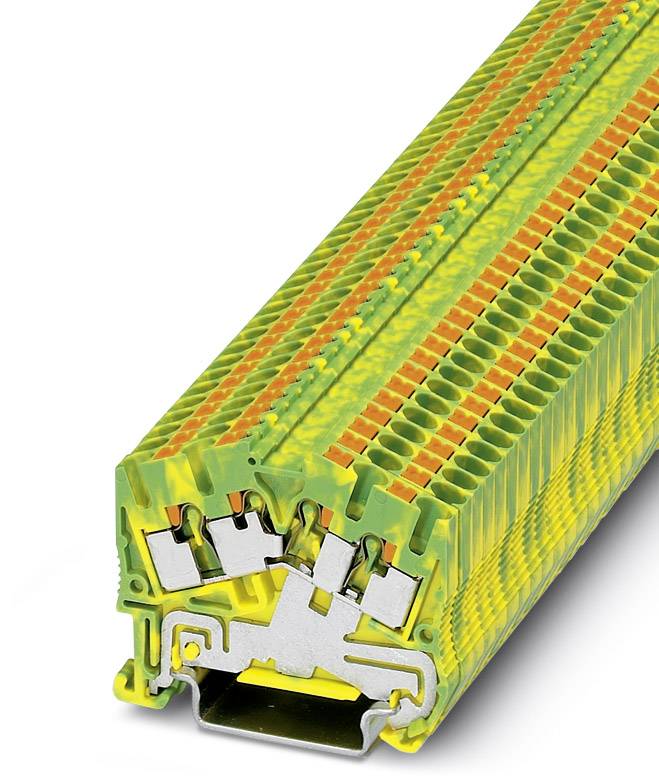 Phoenix Contact 3212011 trostepeni zastitni provodnicki terminal 5,2 mm brzi prikljucak zeleni, zuti 50 kom.