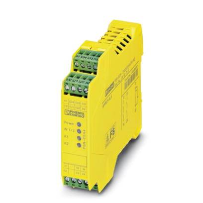sigurnosni relej PSR-SCP- 24UC/ESA4/2X1/1X2 Phoenix Contact Radni napon (broj): 24 V/DC, 24 V/AC 2 kontakta (s k V k D) 22,5 k 99 k 114,5 mm sa signalnom strujom 1 kom.